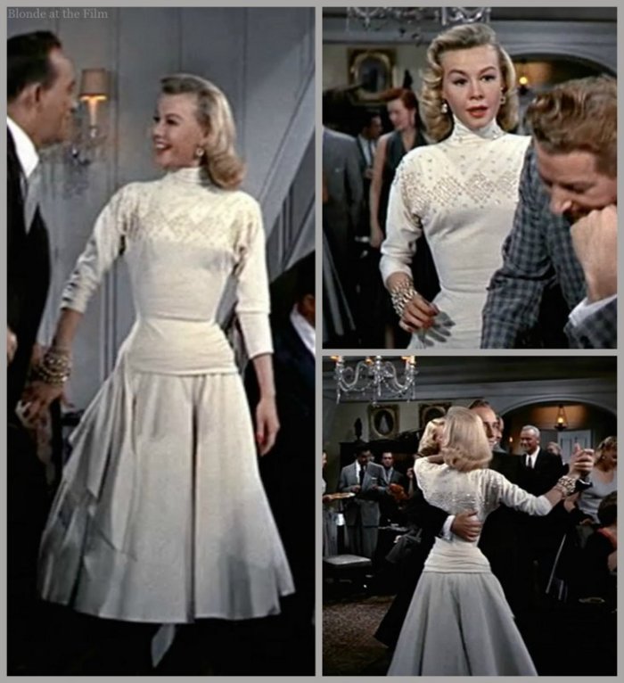 White Christmas Ellen white dress – The Blonde at the Film