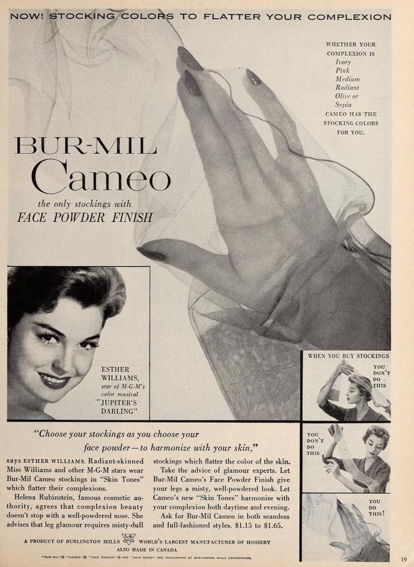 Modern Screen Stockings ad – The Blonde at the Film