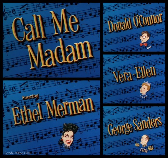 Call Me Madam (1953) – The Blonde at the Film